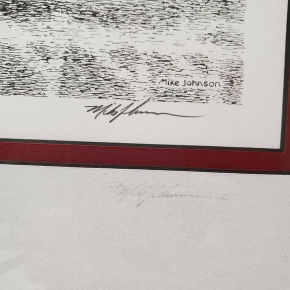 Mike Johnson | Art | Framed Lithograph Print Mike Johnson Numbered ...